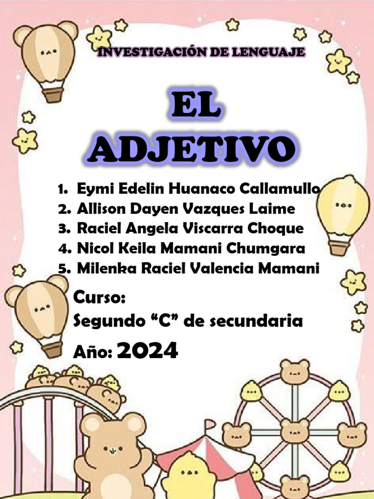 Guía Completa sobre Adjetivos en Español | PDF | Adjetivo | Unidades ...