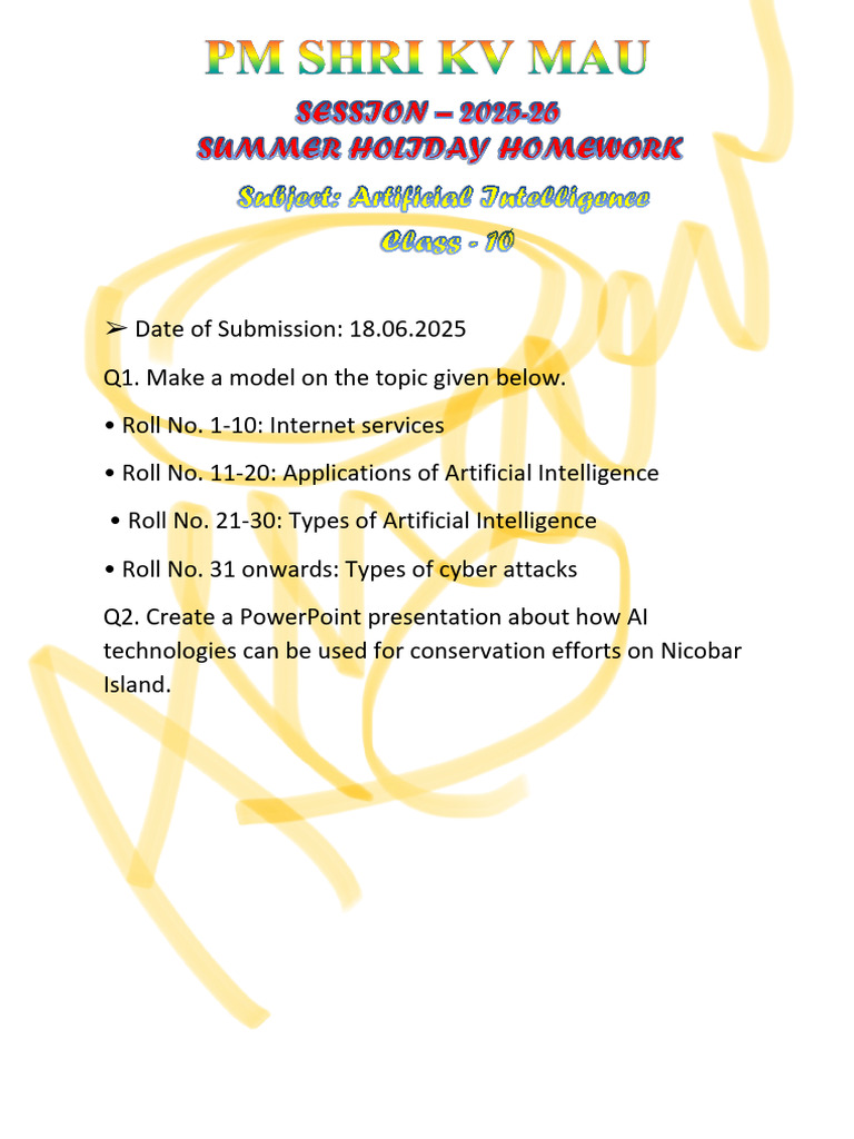 HHW Computer For Class 10 | PDF