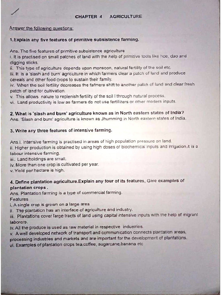 Agriculture Notes | PDF