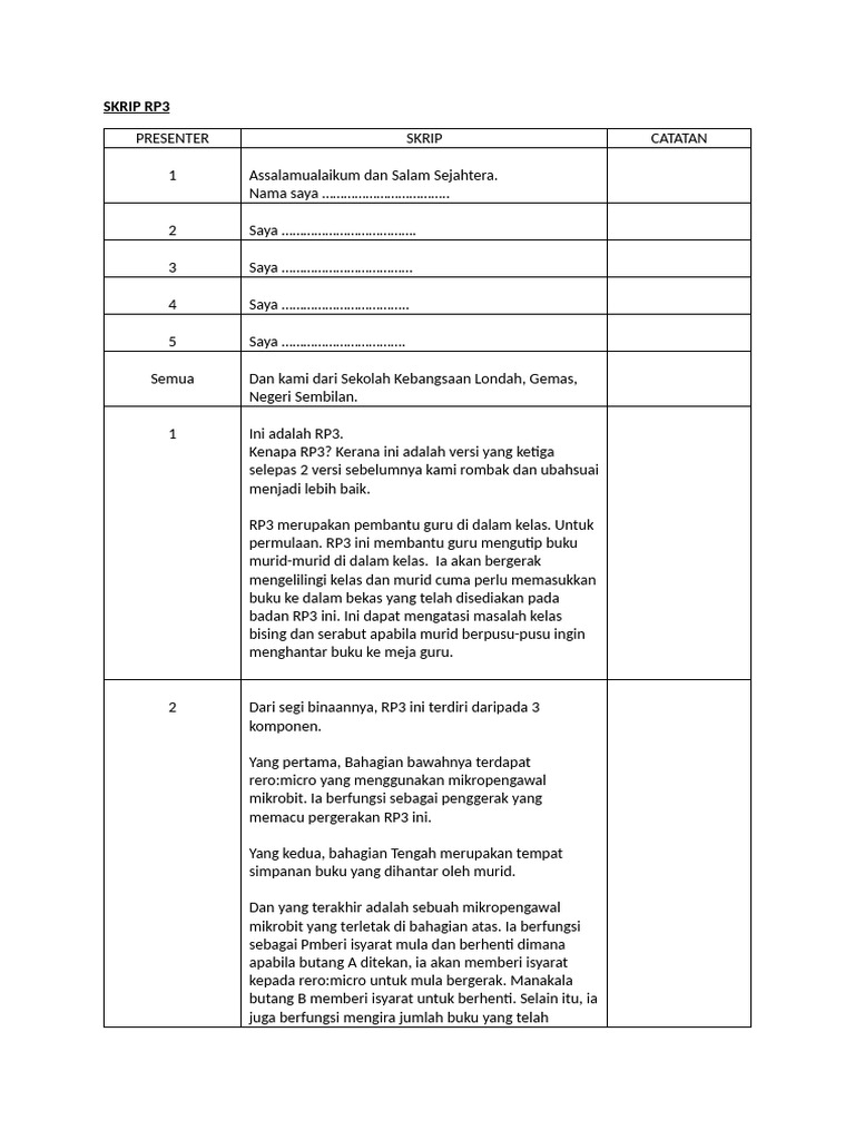 Skrip RP3 | PDF