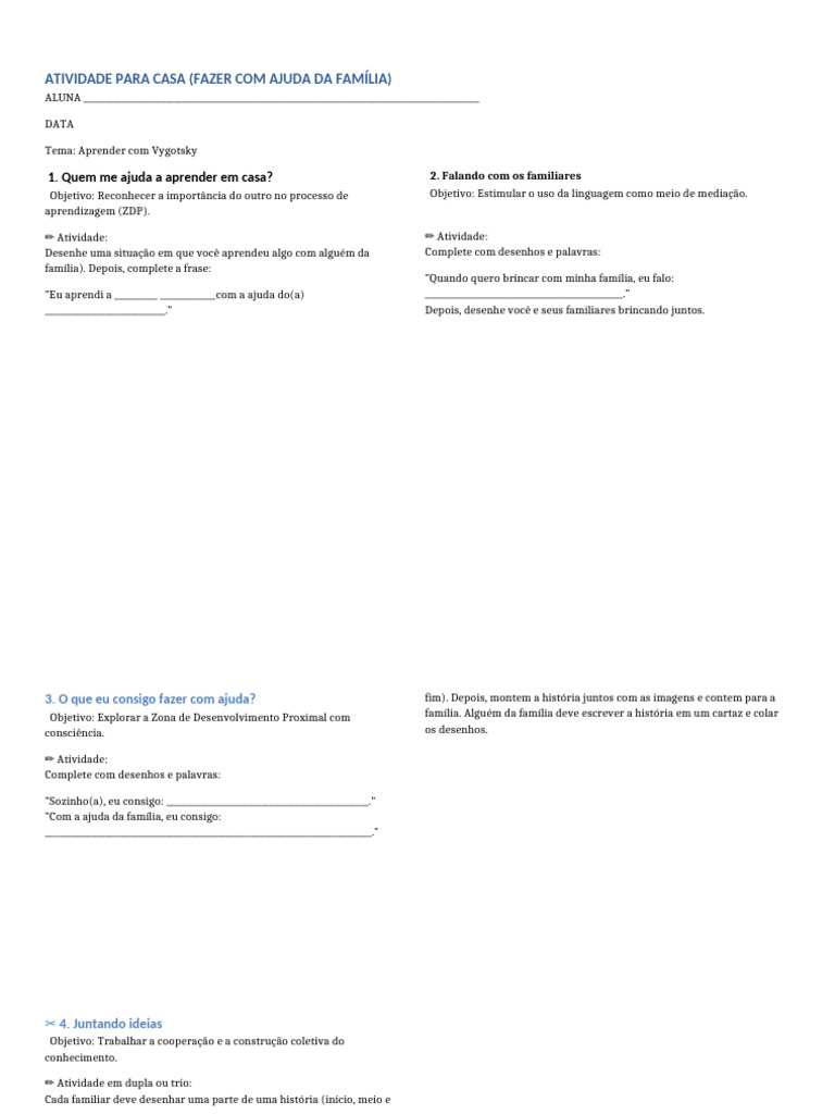 Atividades_adaptada_Vygotsky | PDF