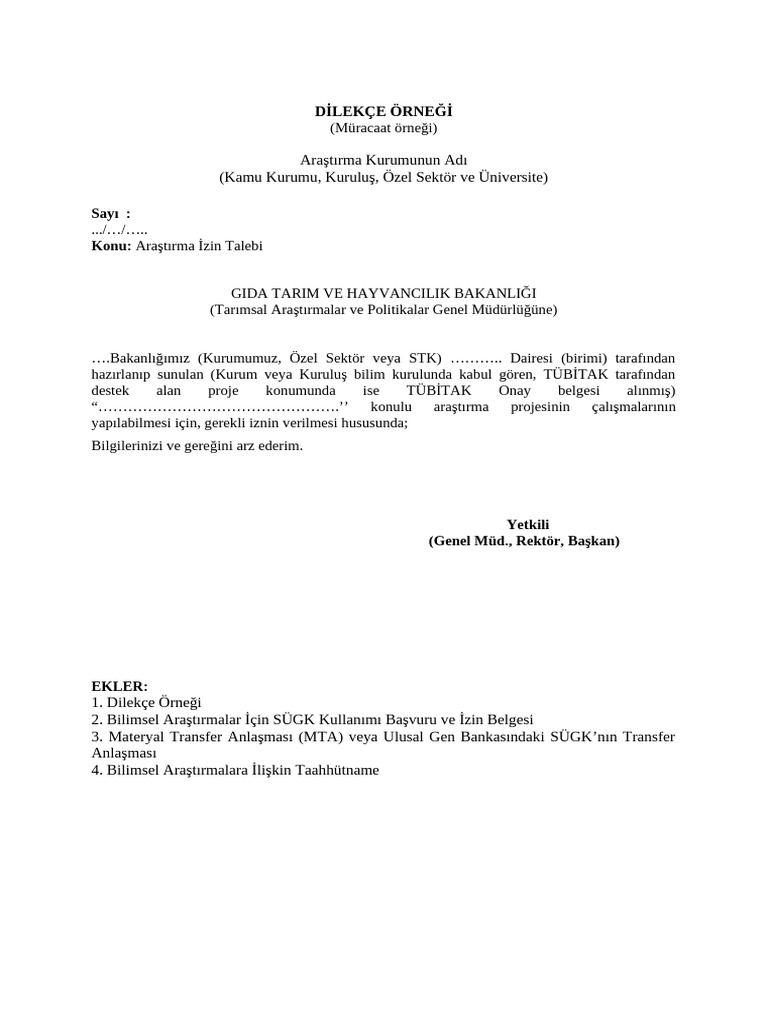 Dilekçe Örneği-2 | PDF