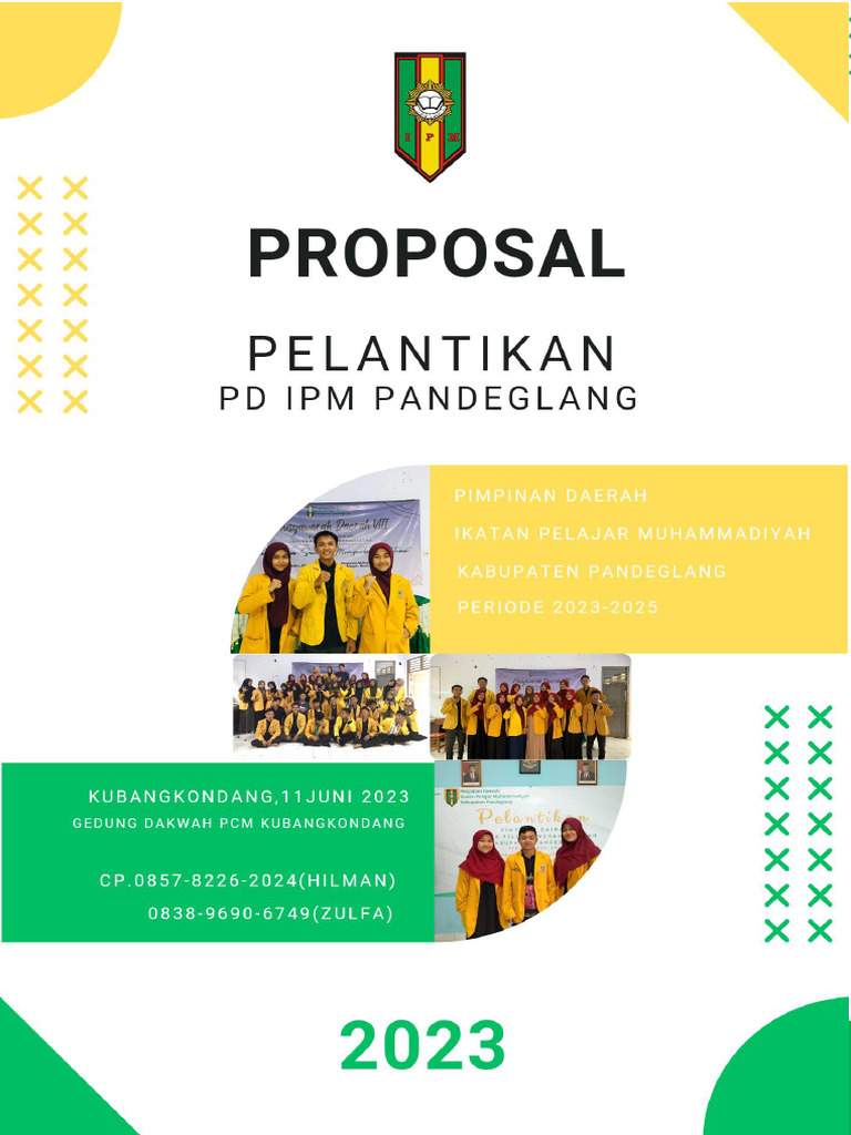 Proposal Pelantikan PD Ipm PDG 2023 | PDF