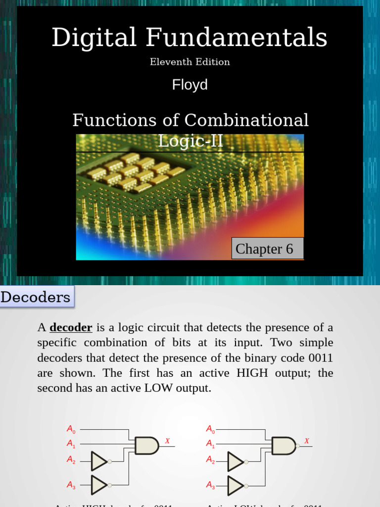 CH 6 Functions of Combinational Logic 2 | PDF | Electronic Circuits | Digital Electronics