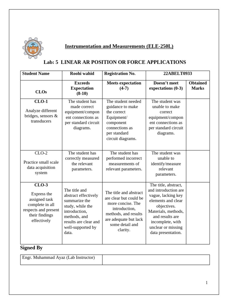 Instrumentation and Measurements Lab 5 | PDF | Inductor | Transformer