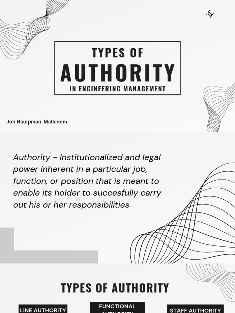 Types of Authority | PDF