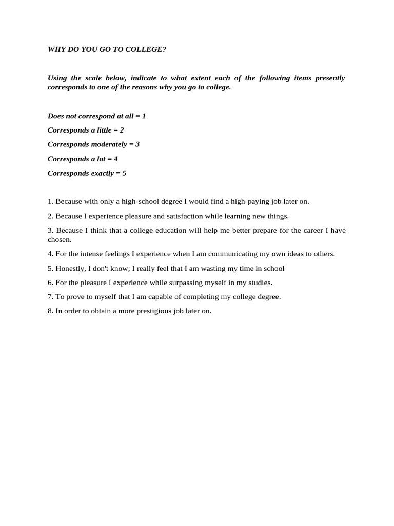 Academic Motivation Scale | PDF | Motivation | Motivational