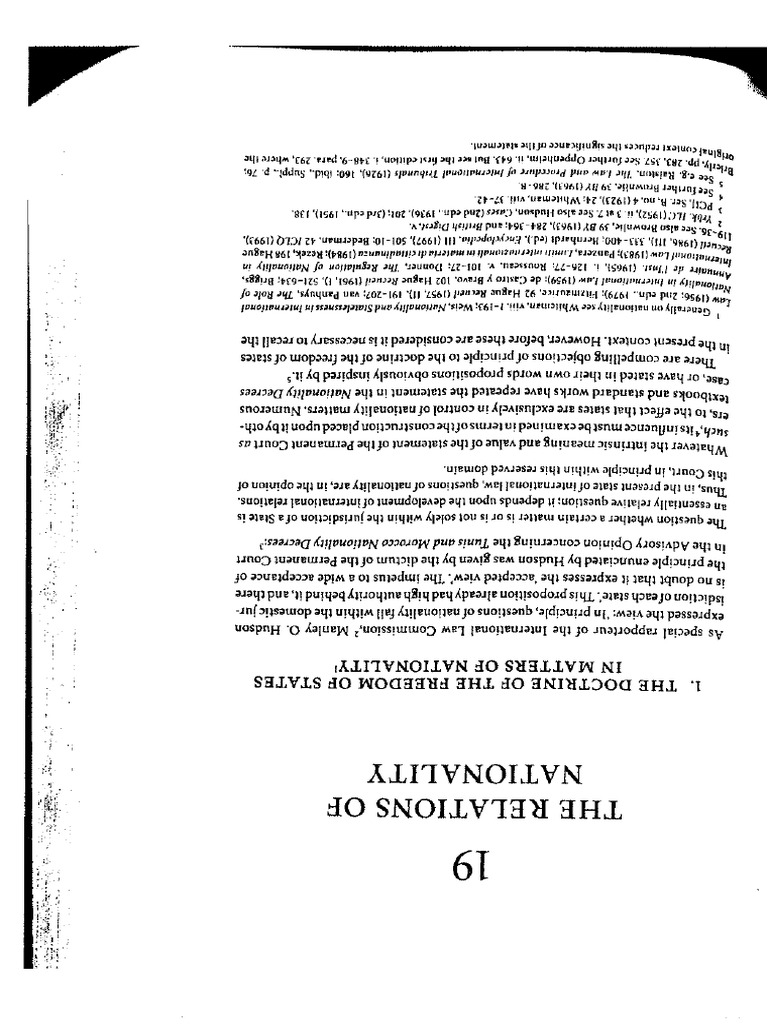 Right To Nationality | PDF