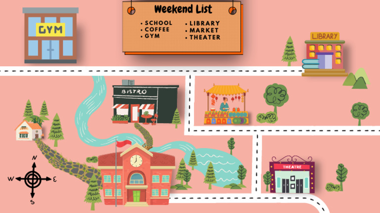 Exploring Maps Presentation in Red and Yellow Doodle Style | PDF