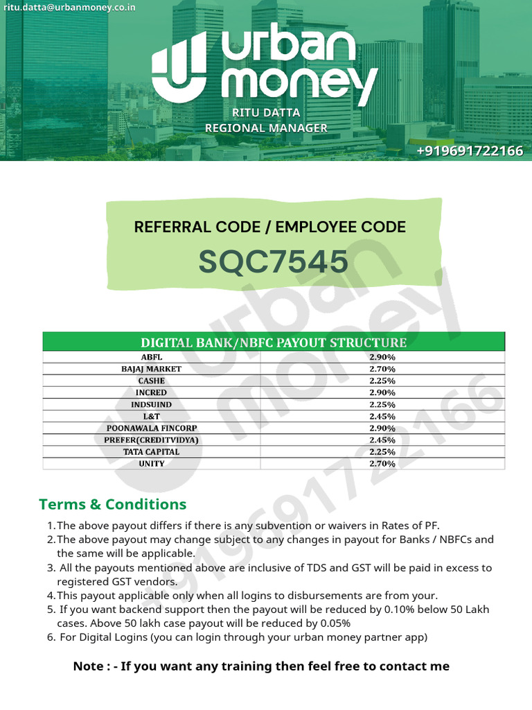 Urban Money DSA Payout Structure | PDF | Chess Theory | Chess