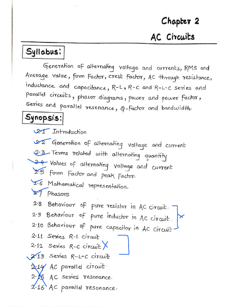 AC Circuits and Fundamentals | PDF