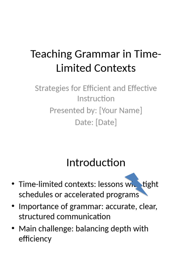 Teaching Grammar Visual PPT v2 | PDF