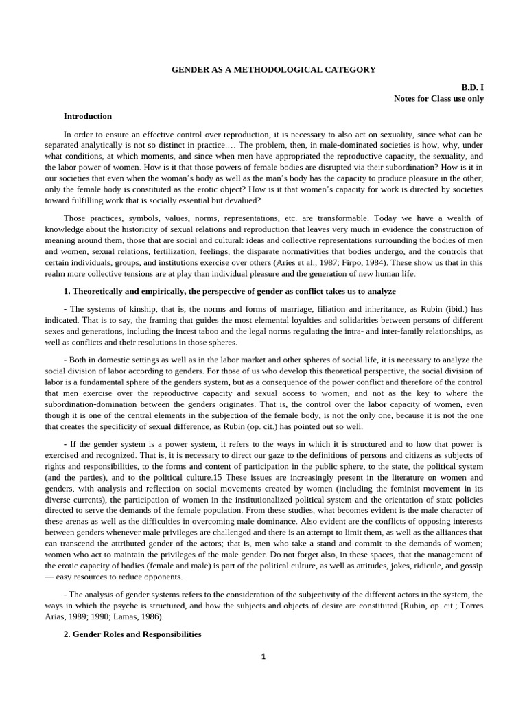 Gender Dynamics in Reproductive Control | PDF | Gender | Gender Studies