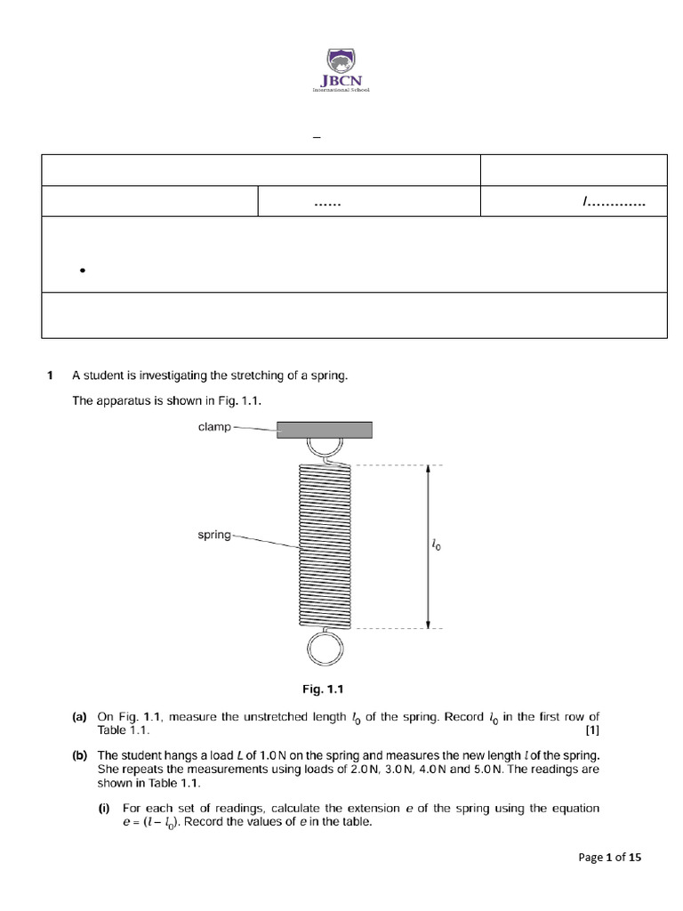 Physics Paper 6 Revision Paper QP | PDF