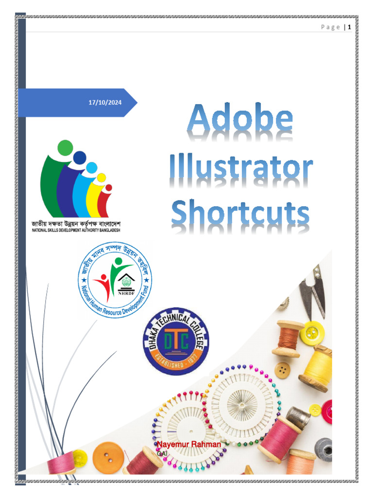 Adobe Illustrator Shortcut Keys Guide | PDF | Keyboard Shortcut | Text
