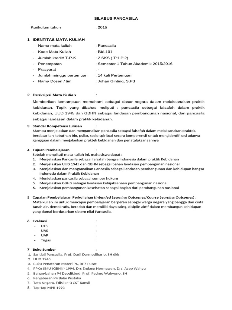 Panca Sila | PDF