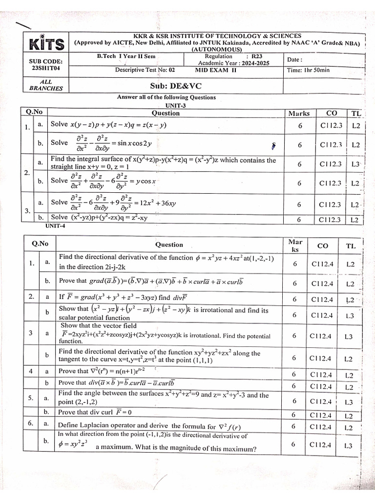 DEVC MID-2 Question Bank. | PDF