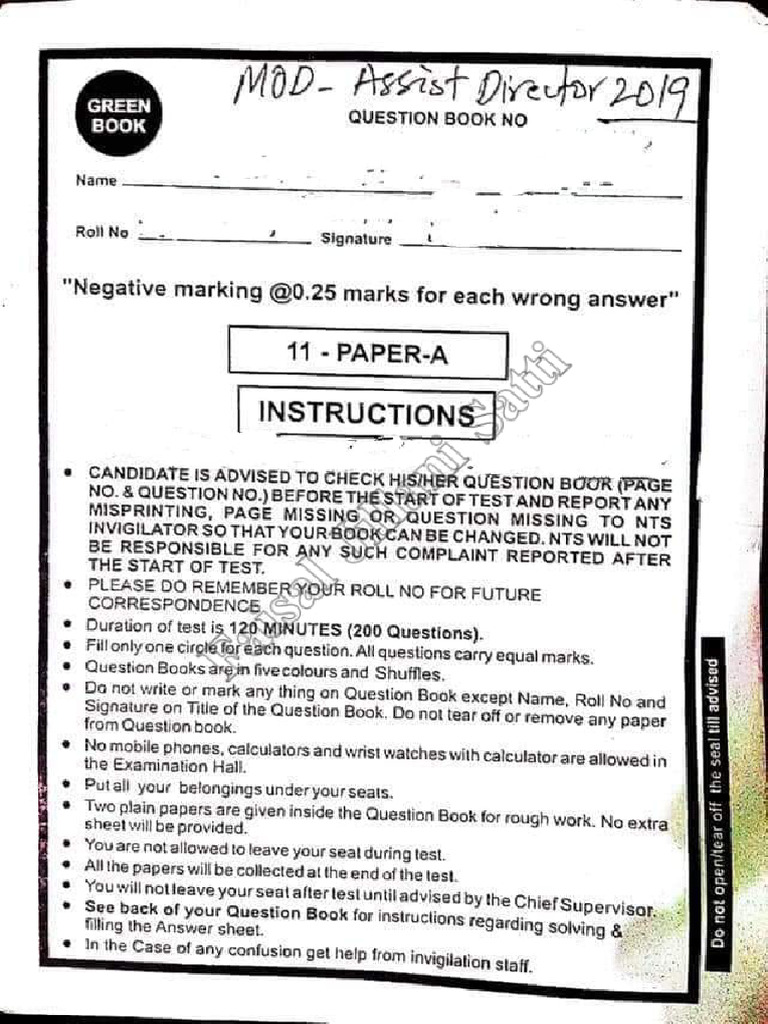 Assistant Director 2019 MOD | PDF