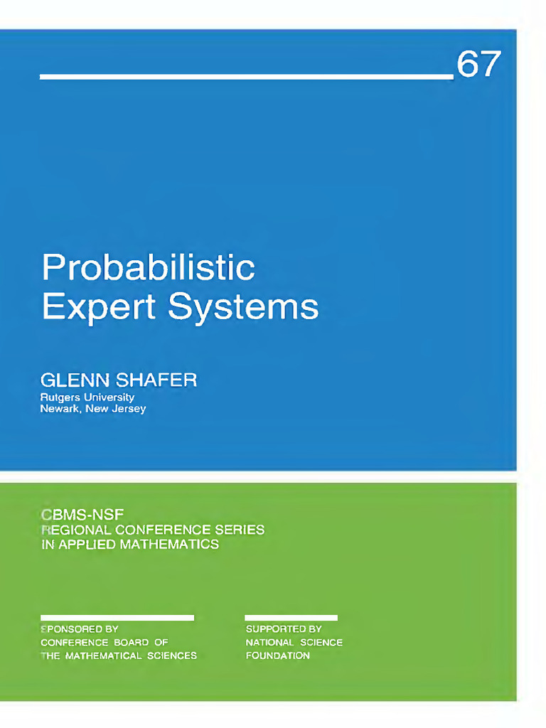 Probabilistic Expert Systems (Glenn Shafer) | PDF