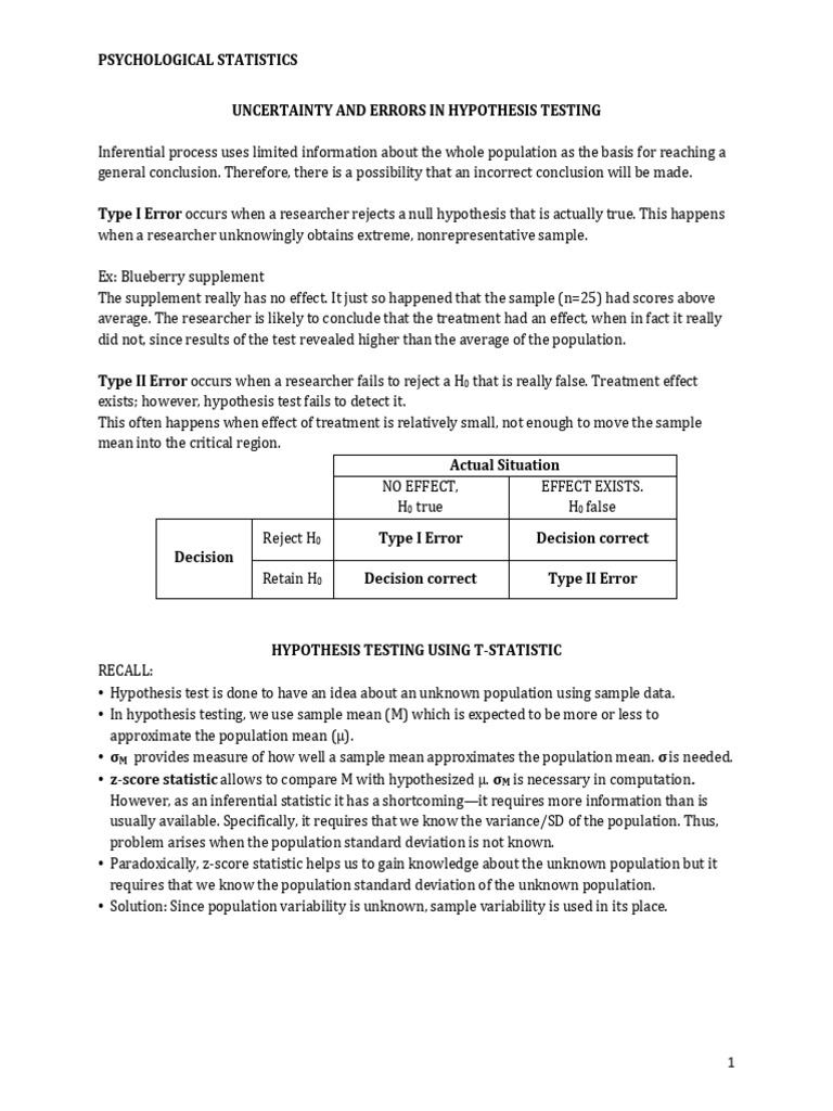 T-TEST (Single-Sample, Independent-Measures, Repeated-Measures) | PDF ...
