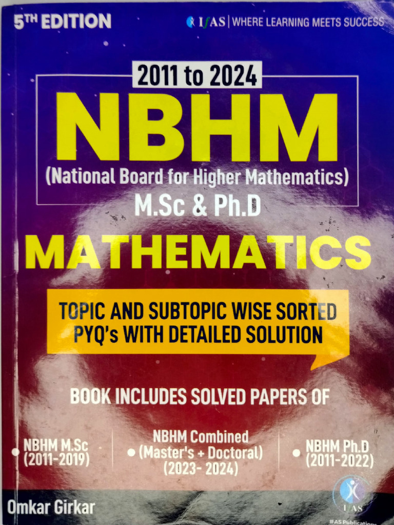 NBHM MSC-PHD Solution 2011 - 2024 | PDF