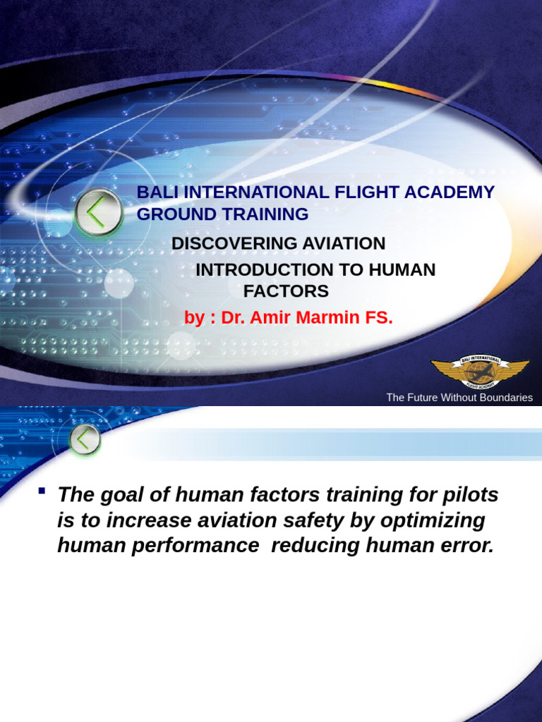 Introduction To Human Factors | PDF | Ear | Underwater Diving