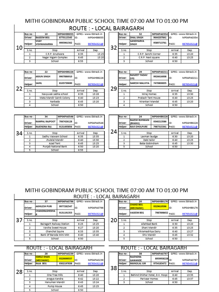 Mgps Bus Routes From June 2025 | PDF