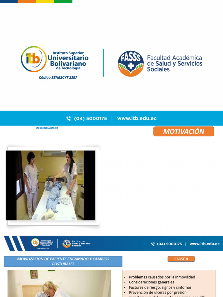 Clase 8 Movilizacion de Paciente y Tecnica de Sujecion | PDF | Atrofia ...