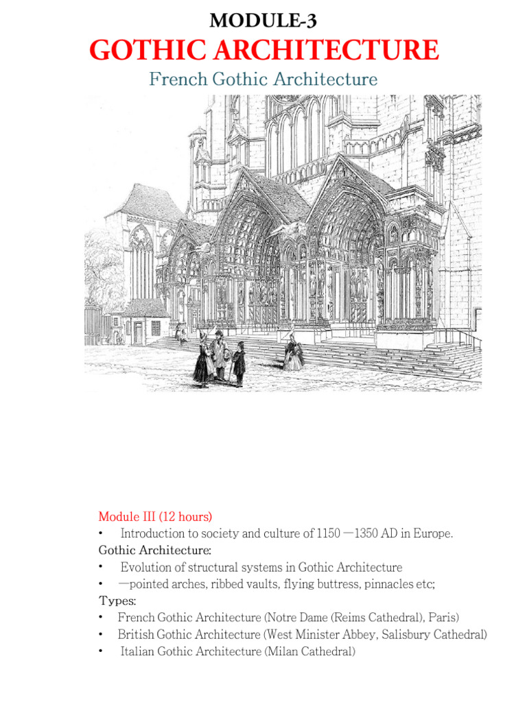 Mod 3 - Gothic Intro - French by Muzeco | PDF | Gothic Architecture | Vault (Architecture)