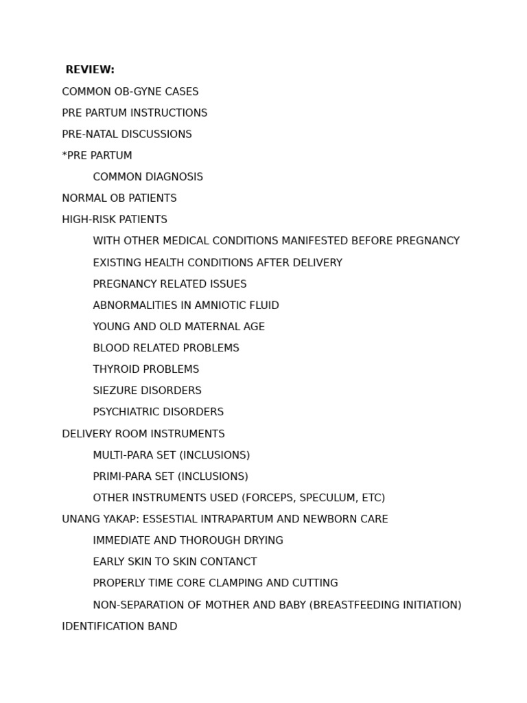 Essential OB-GYN Case Management Guide | PDF