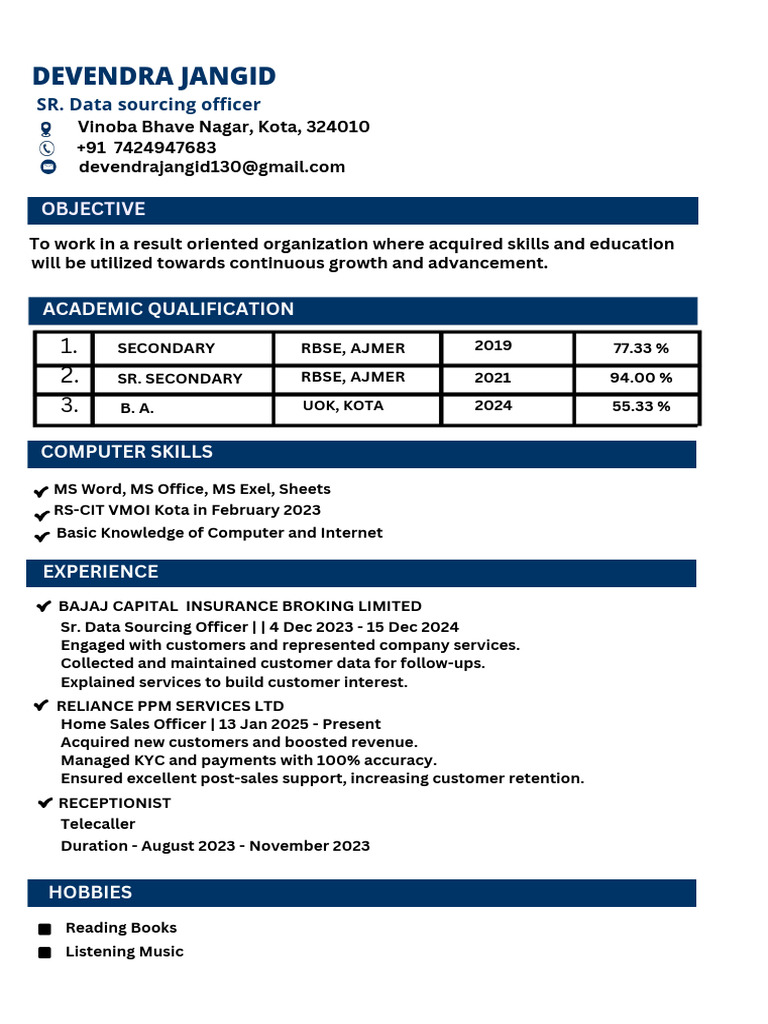 Devendra CV - PDF - 20240906 - 085910 - 0000.pdf - 20250429 - 101124 - 0000 | PDF