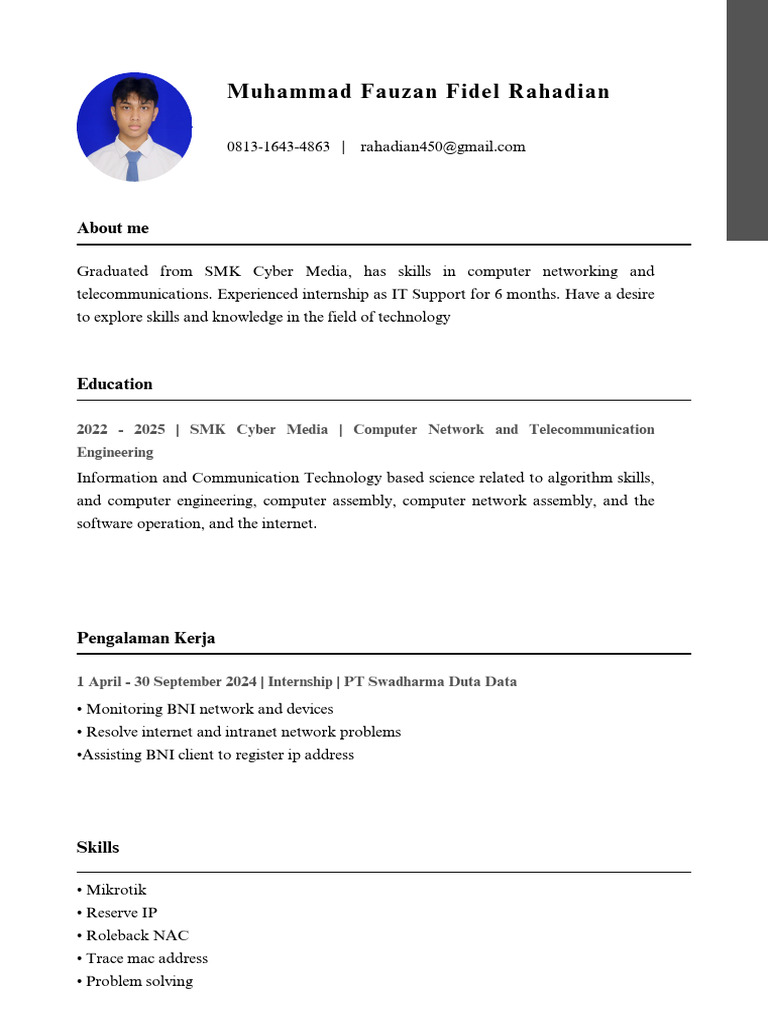 CV Fidel PDF | PDF