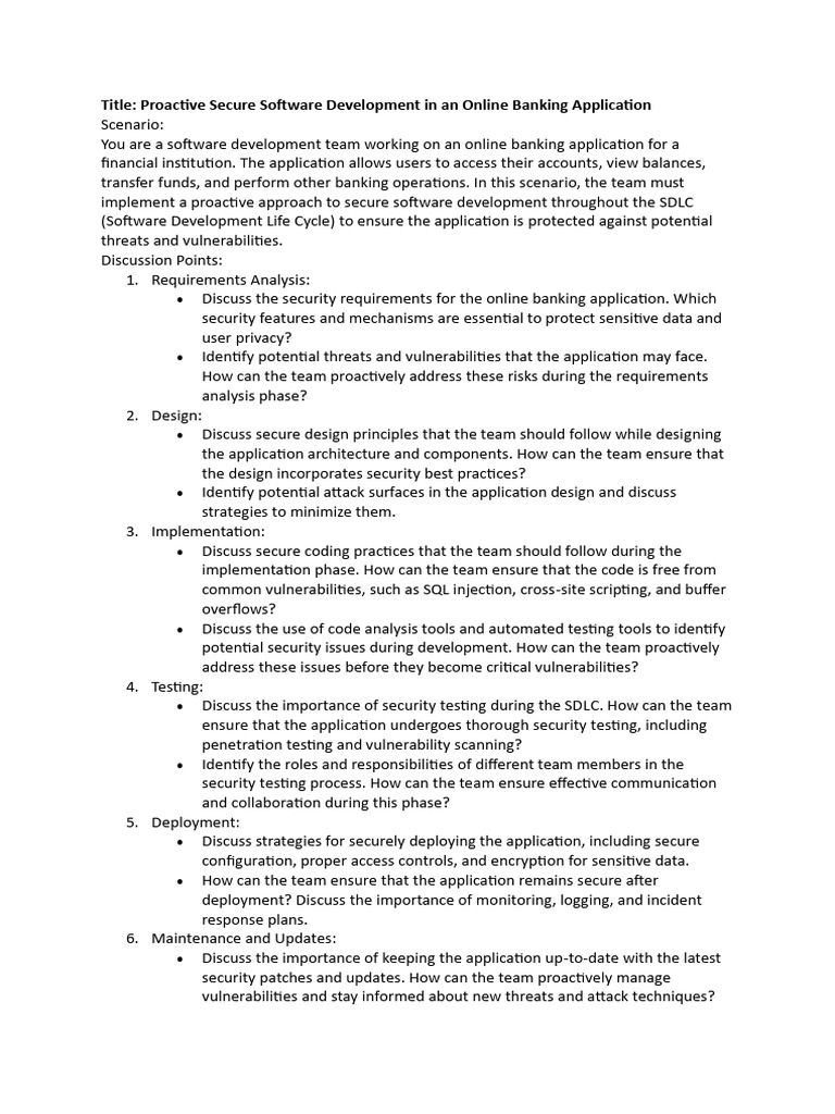 Proactive and Reactive Security Requirement Scenarios | PDF | Security ...