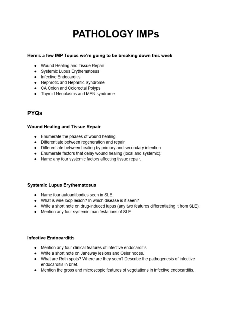 PATHOLOGY IMPs (2) - 250610 - 083444 | PDF