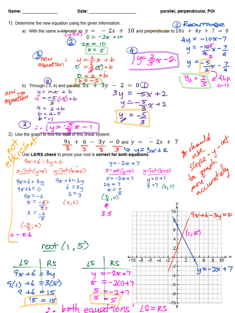 Quiz - Parallel, Perpendicular, POI | PDF | Mathematical Concepts | Mathematical Relations