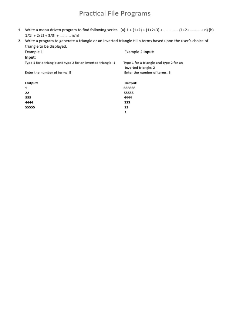 Class 10 Comp. Pract. File 2025 t1 | PDF