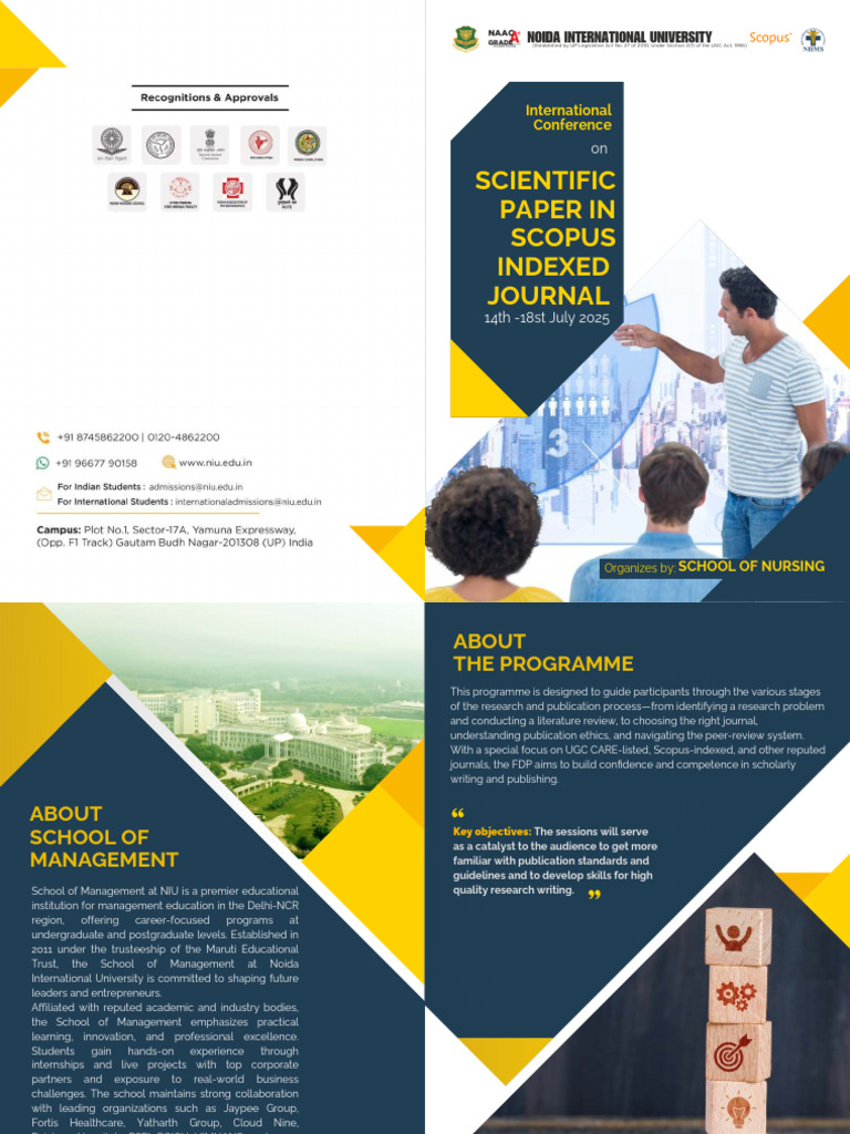 Brochure For FDP - Scientific Paper in SCOPUS Indexed Journal - SON ...