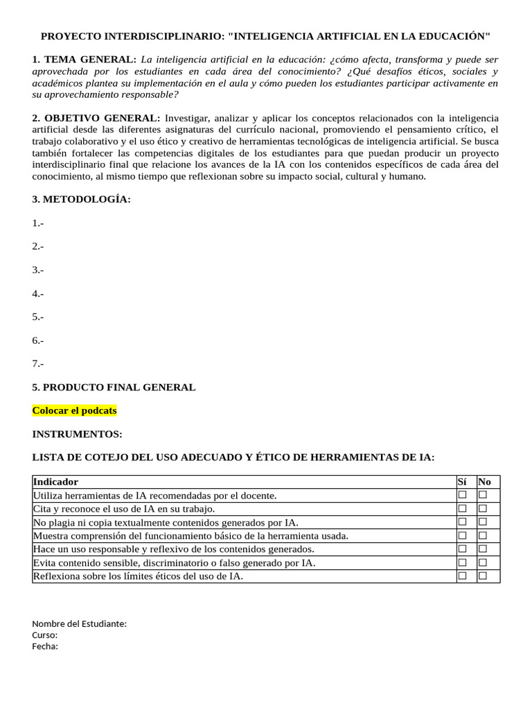Informe Proyecto Final Ciudadania | PDF