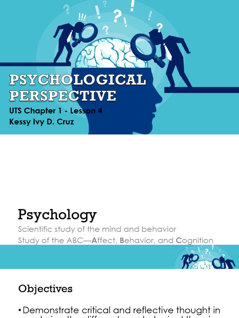 UTS Module 4 - Psychological Perspective | PDF