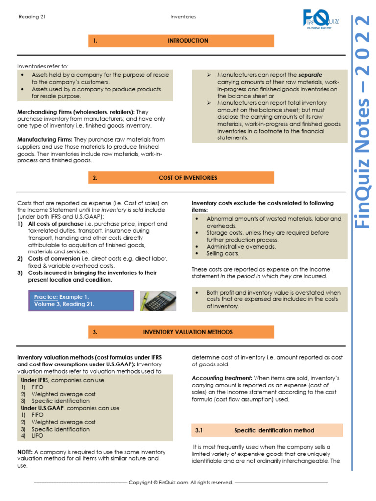 Understanding Inventory Management Basics | PDF | Cost Of Goods Sold ...