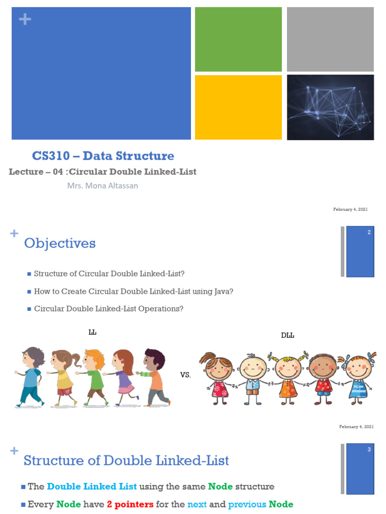 Lecture 04 - Circular Double Linked List | PDF | Computer Data | Software Engineering