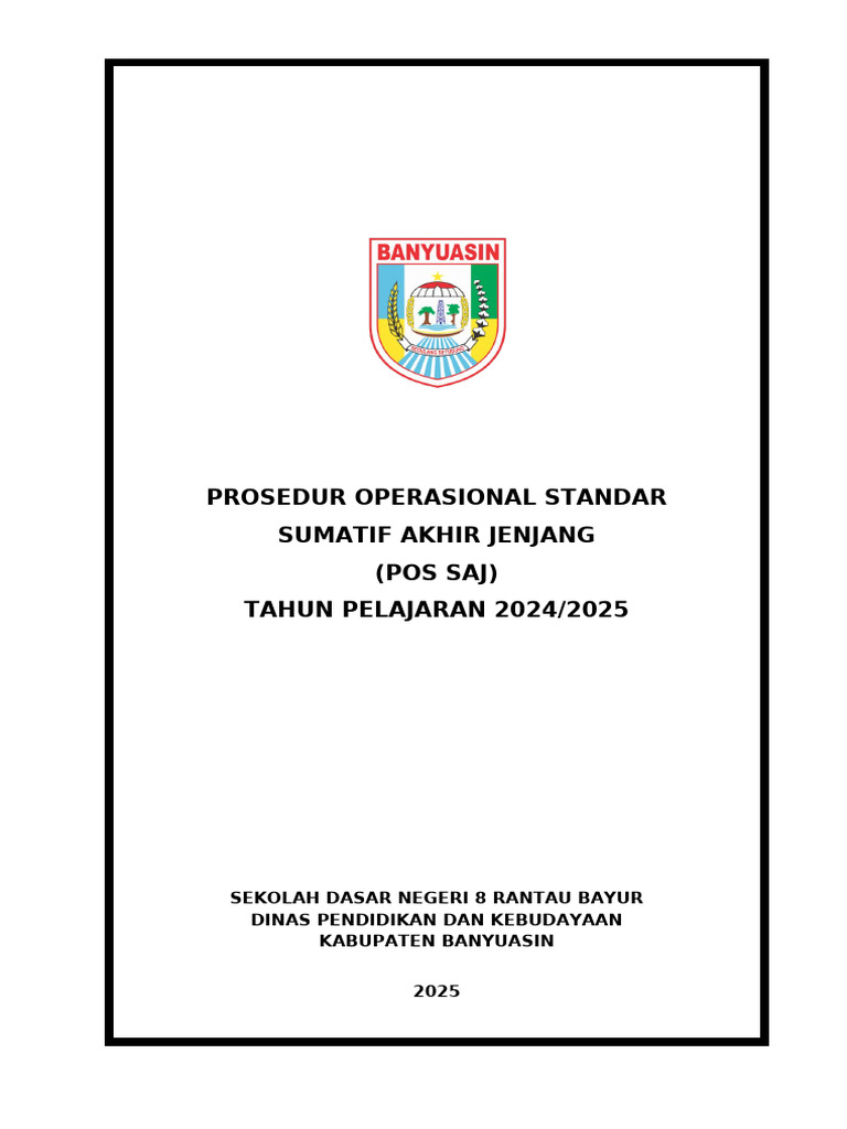 Pos Us SD 2025 Edit Dari Subhan | PDF