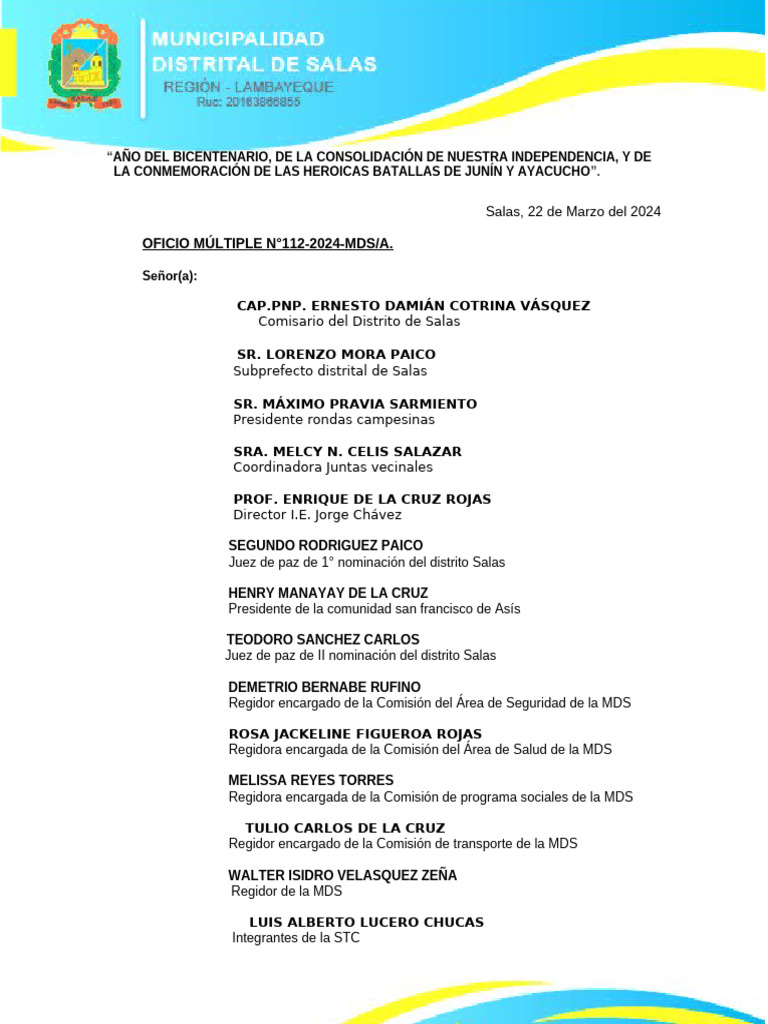 Oficios Seguridad Ciudadana | PDF | Gobierno