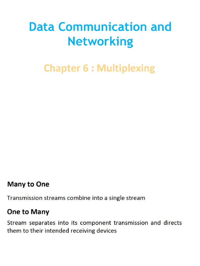 05 - Multiplexing | PDF
