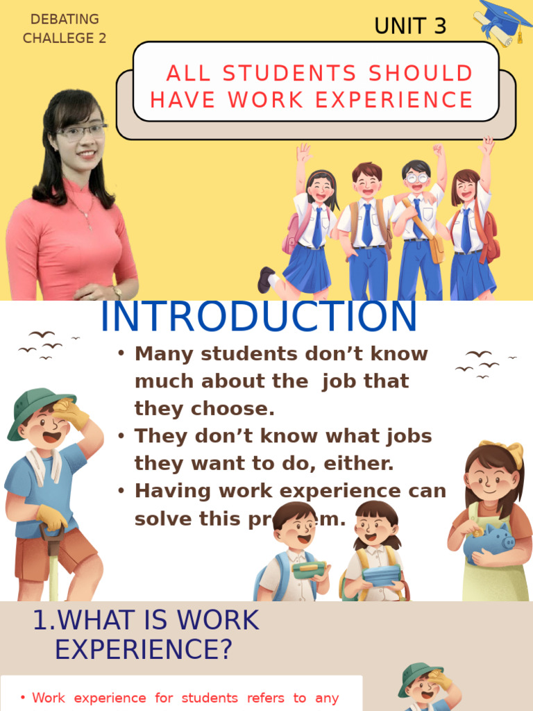Importance of Work Experience for Students | PDF | Skill | Education Theory