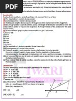 11 Physics Imp ch4 Numerical | PDF | Acceleration | Speed