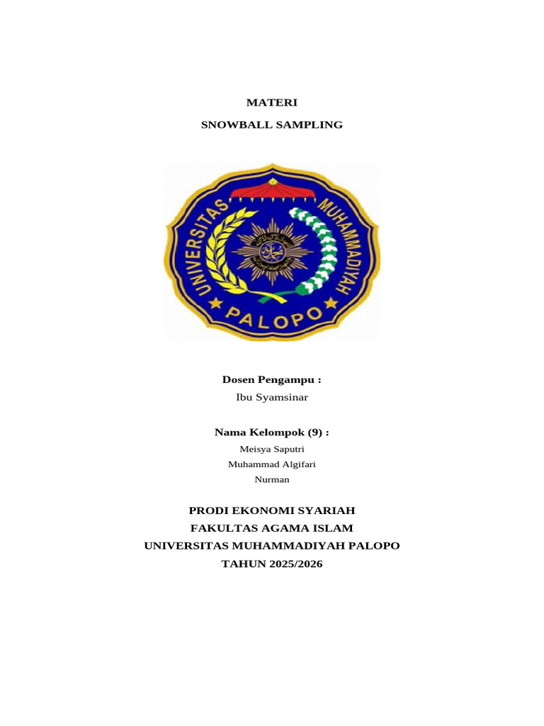 Teknik Snowball Sampling dalam Penelitian | PDF