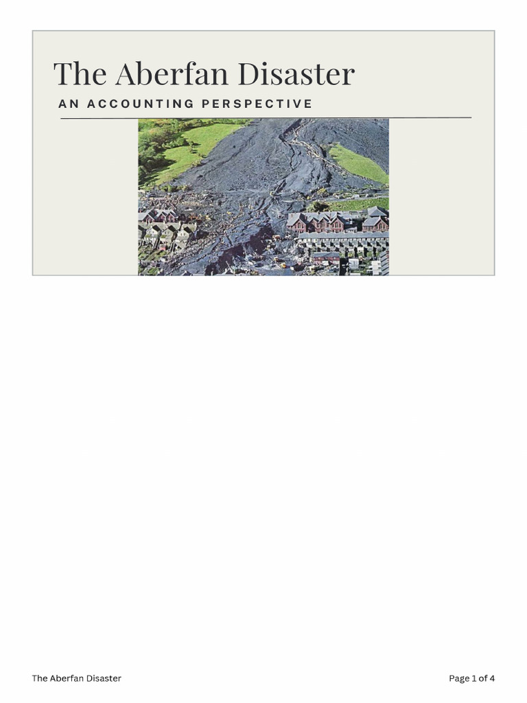 The Aberfan Disaster PDF | PDF