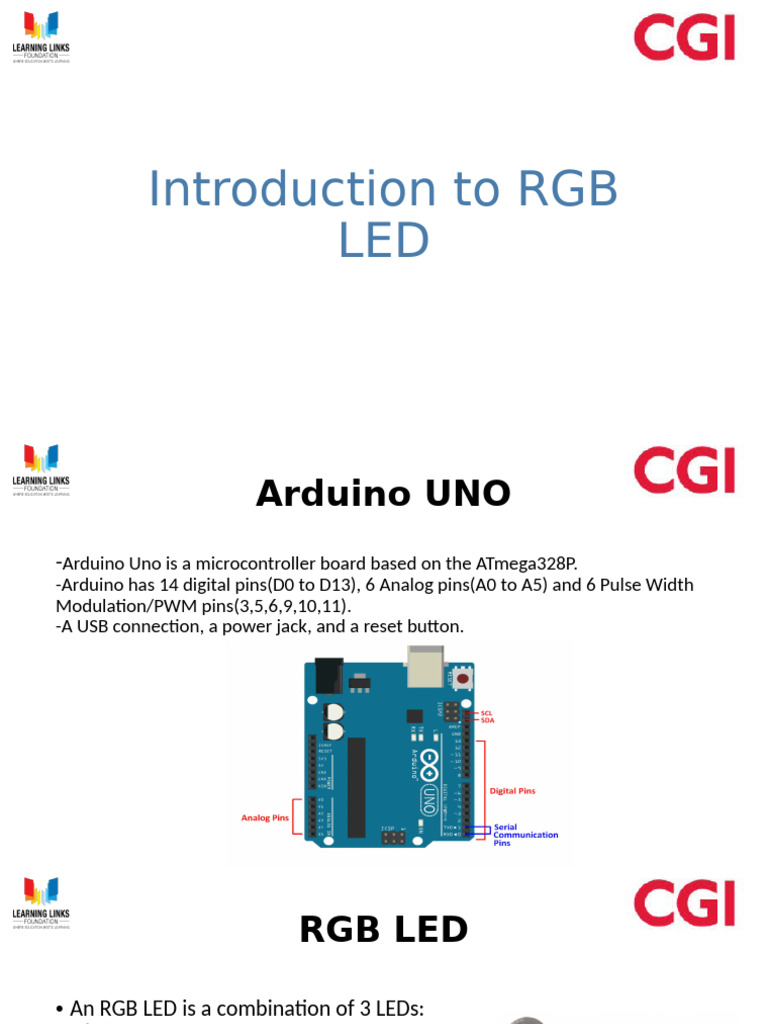 Introduction To RGB LED | PDF | Arduino | Rgb Color Model