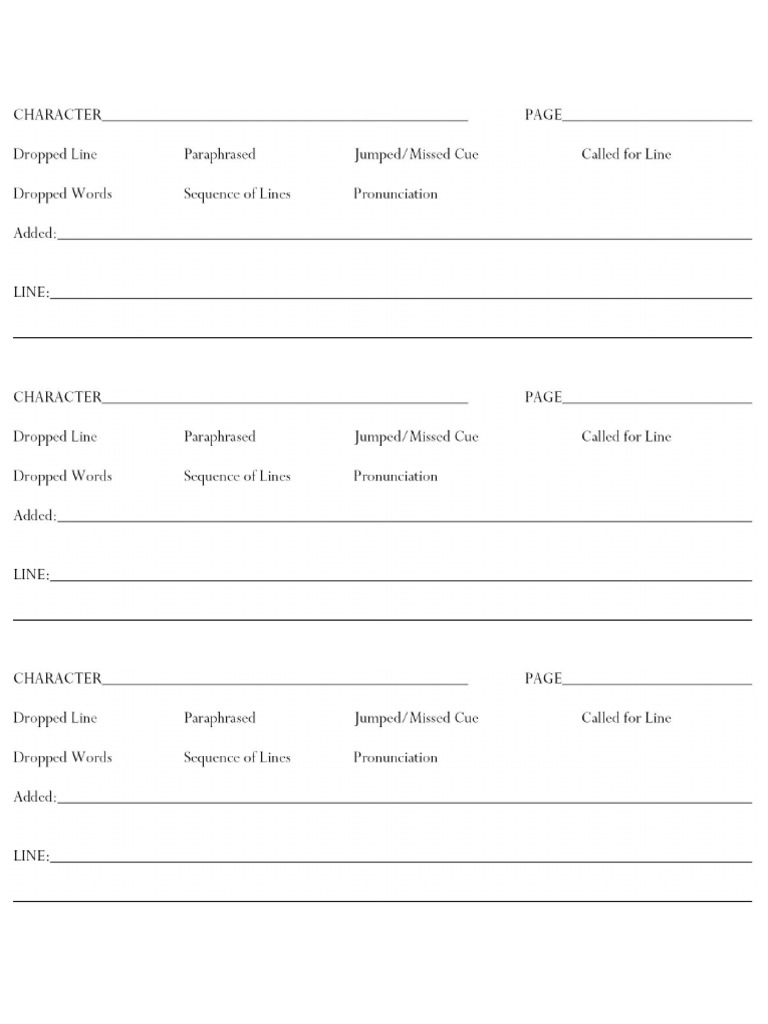 An Enemy of The People - Line Notes Form | PDF